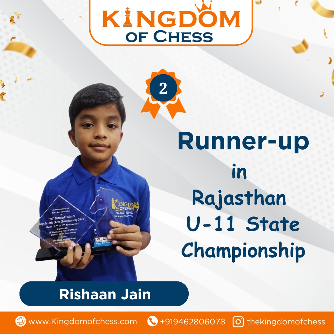 Kingdom of Chess Students Dominate Rajasthan State Chess Championships ...