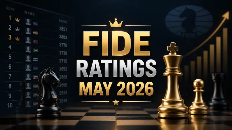 FIDE Ratings May 2026: Sindarov No. 5, Vaishali Wins Candidates